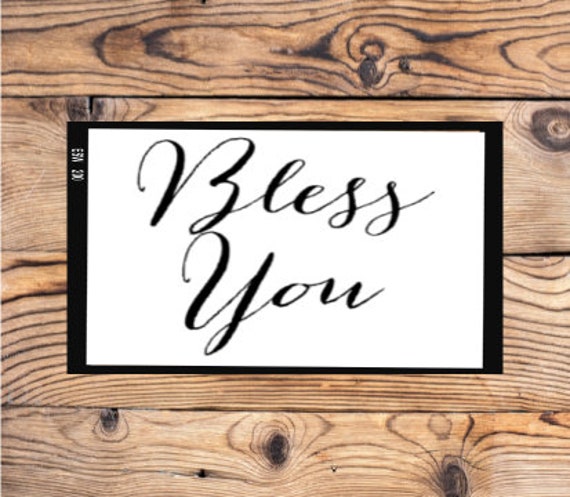 Bless You Graphic Instant PNG JPEG Digital Download Printable - Etsy