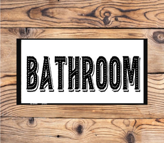 Bathroom Sign Graphic Instant PNG JPEG Digital Download - Etsy