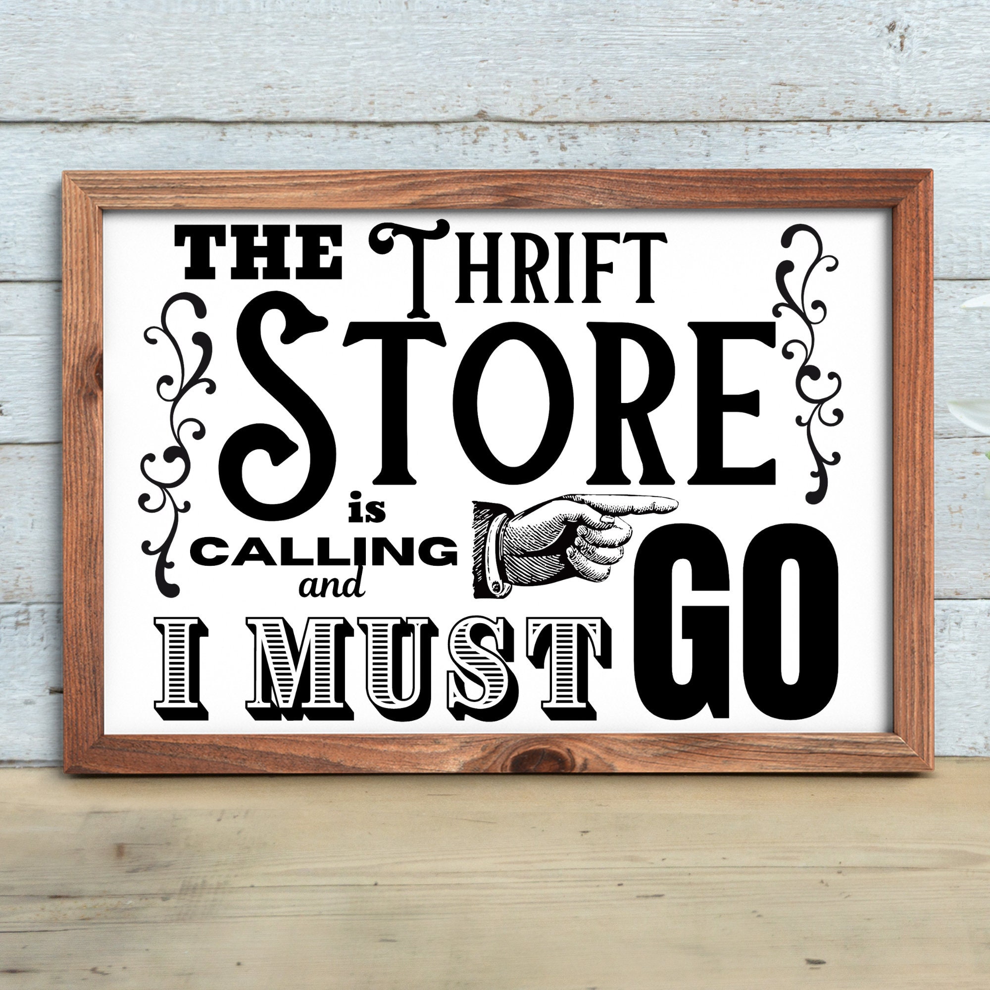 Thrift Store Calling Printable | Funny Reseller Decor (digital Download ...