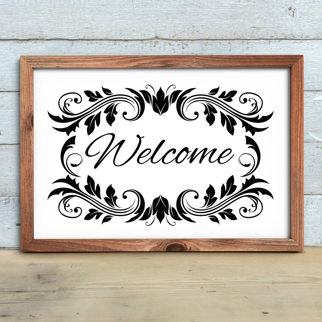 Farmhouse Welcome Sign - Instant Digital Download, Printable Art, PNG ...