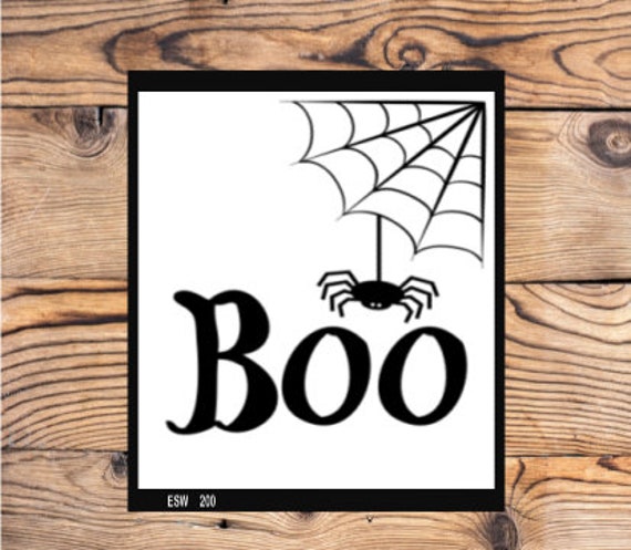 BOO Halloween Instant PNG JPEG Digital Download Printable Art | Etsy