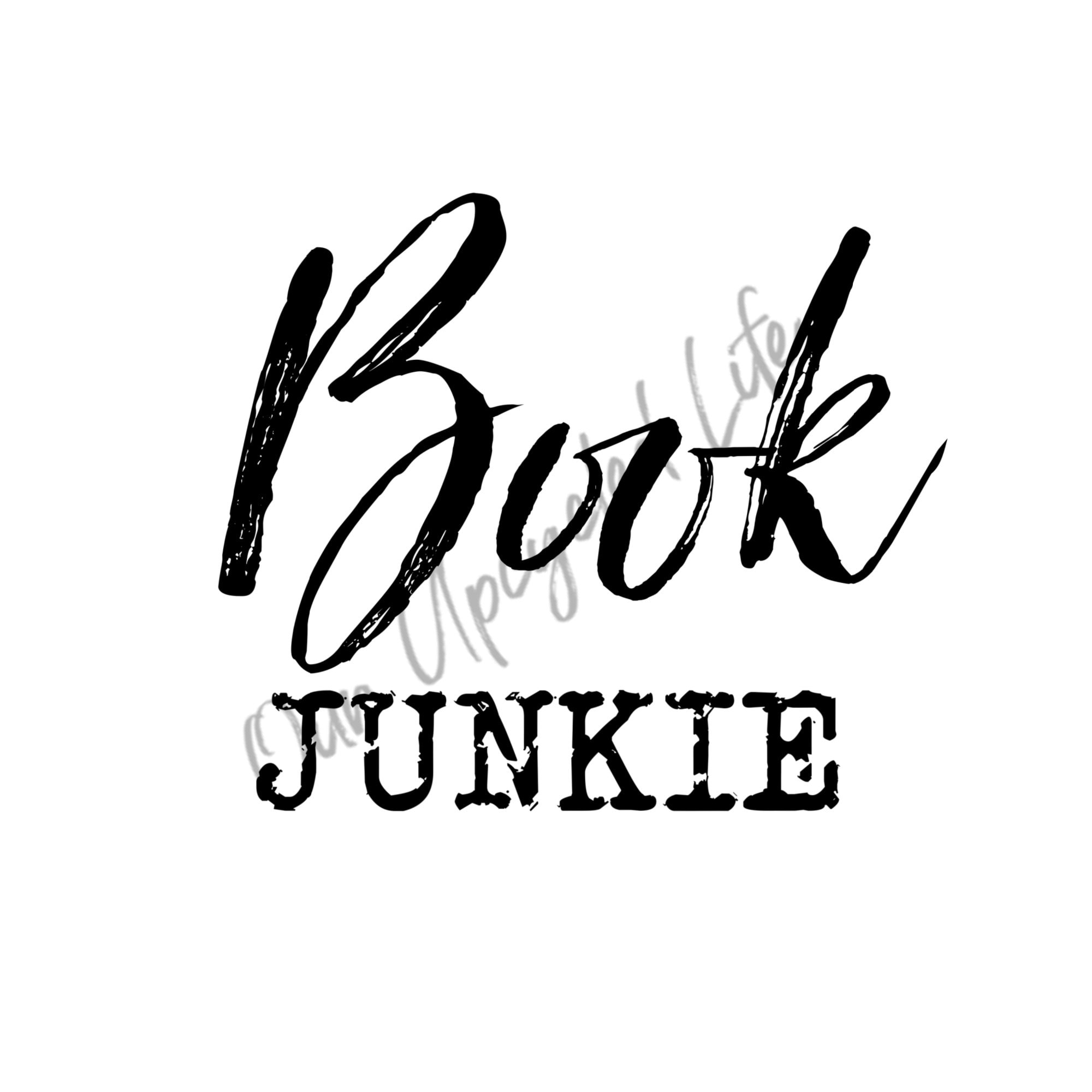 Book Junkie Instant PNG JPEG Digital Download Printable Art - Etsy
