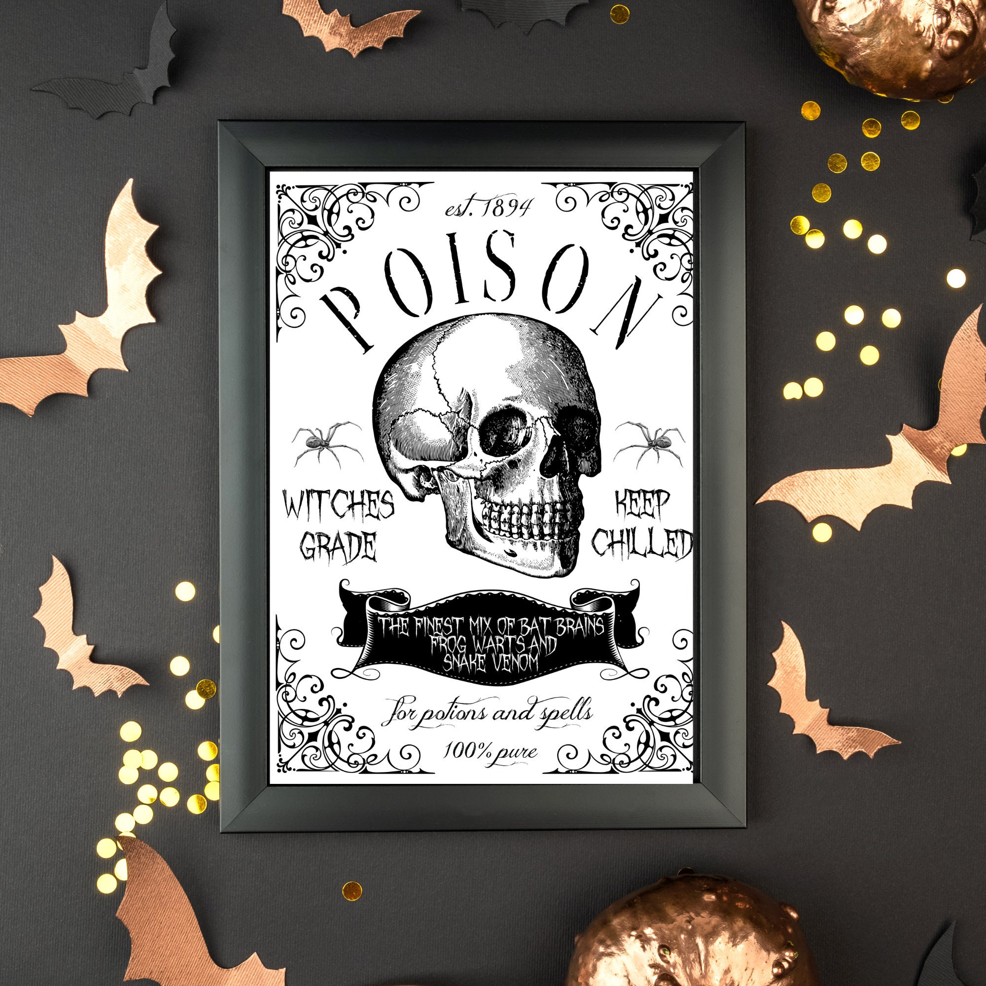 Halloween Witches Poison Printable Downloadable graphic Instant PNG ...