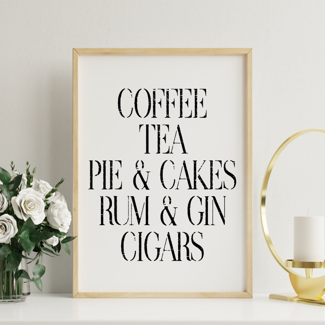 Gin Rum Sign Crafter Instant PNG JPEG Digital Download Printable Art ...