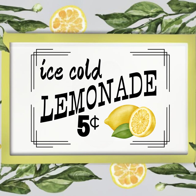 Cold Lemonade - Etsy
