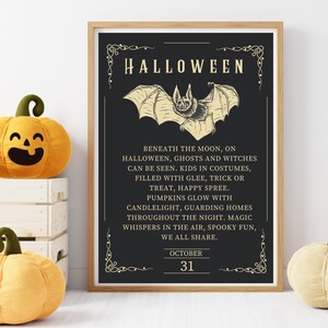 Halloween Spooky Poem Instant Digital Download - PNG & JPEG Graphic - Etsy