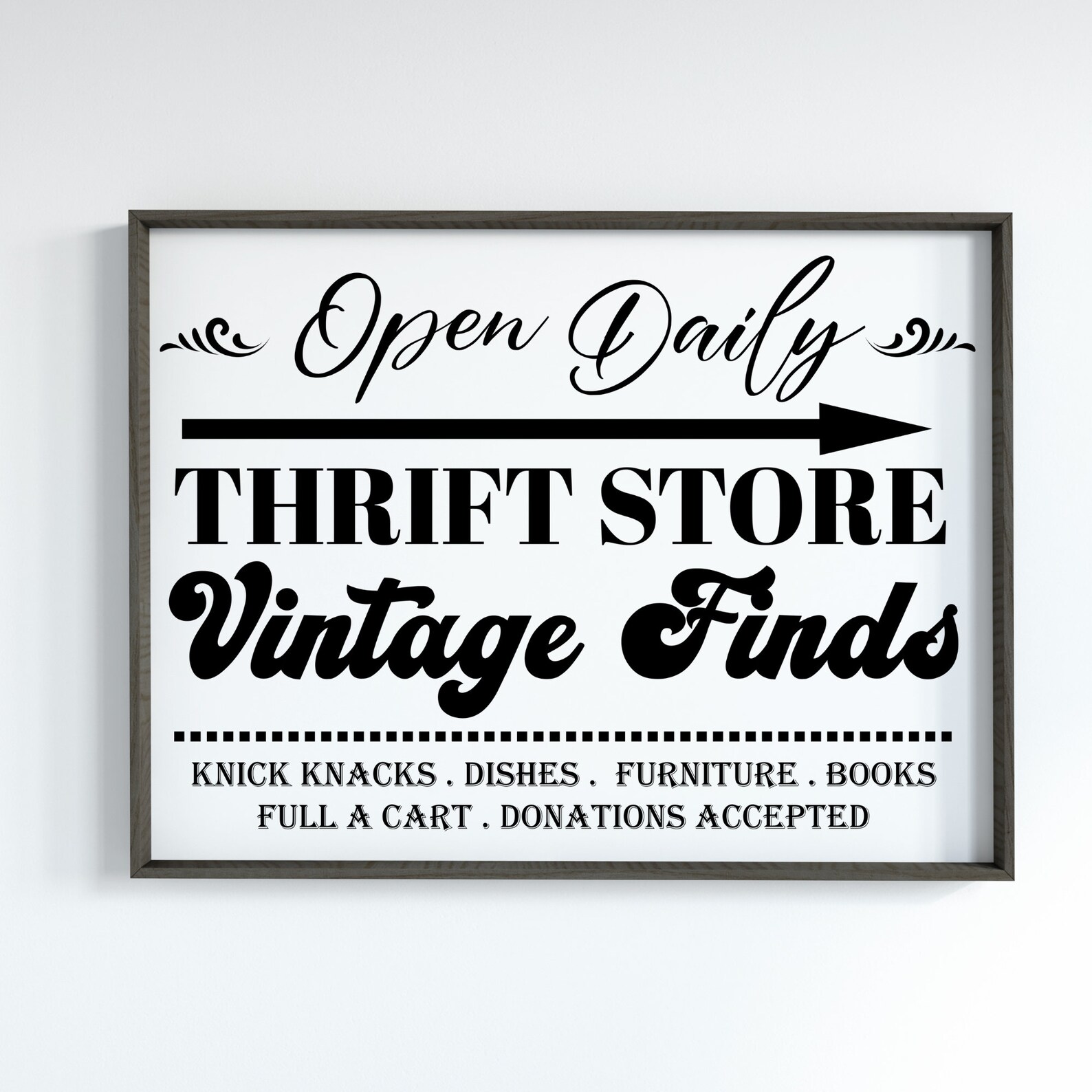 Thrift Store Vintage Finds PNG JPEG Digital Download Printable - Etsy