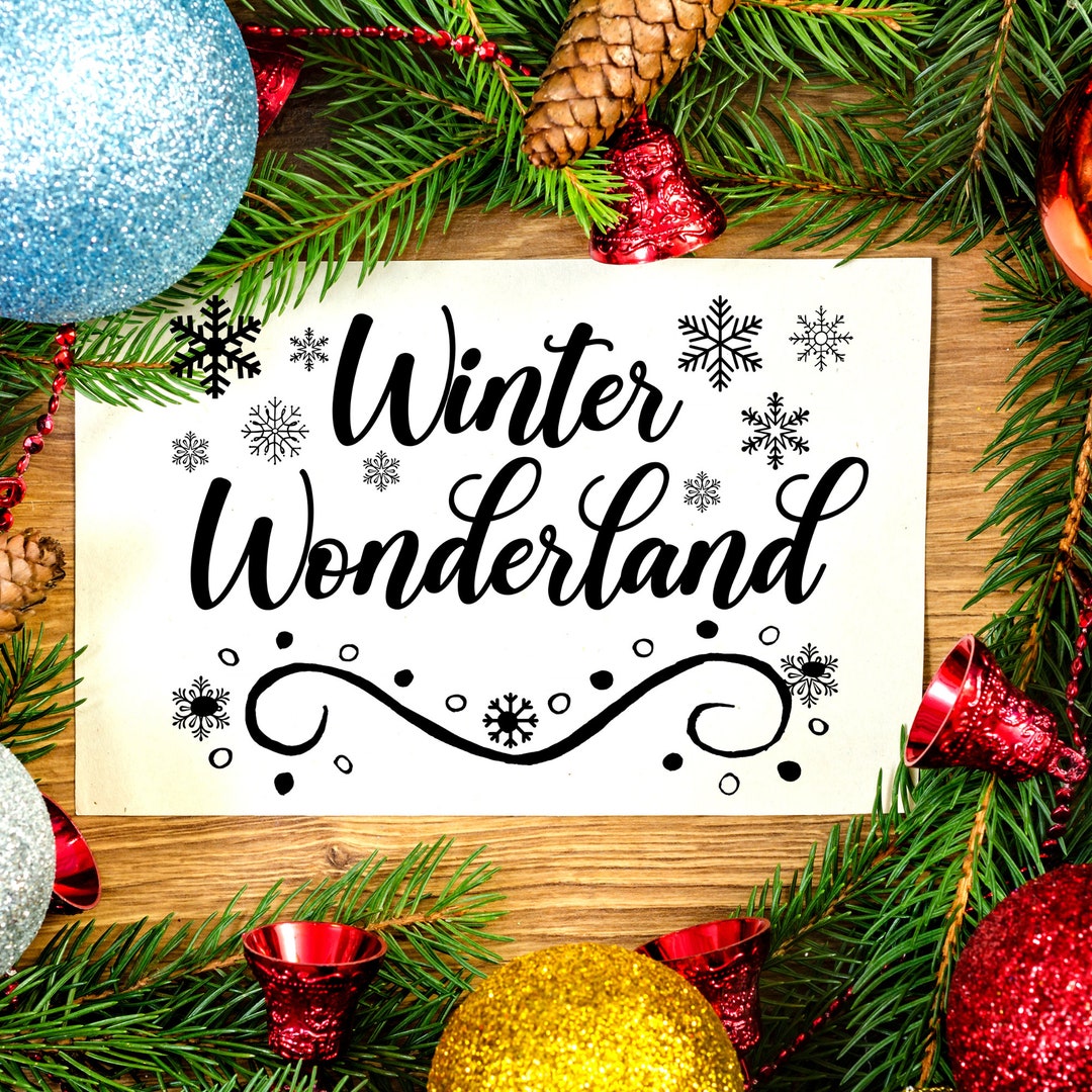 Winter Wonderland Christmas Graphic Instant PNG JPEG SVG Digital ...