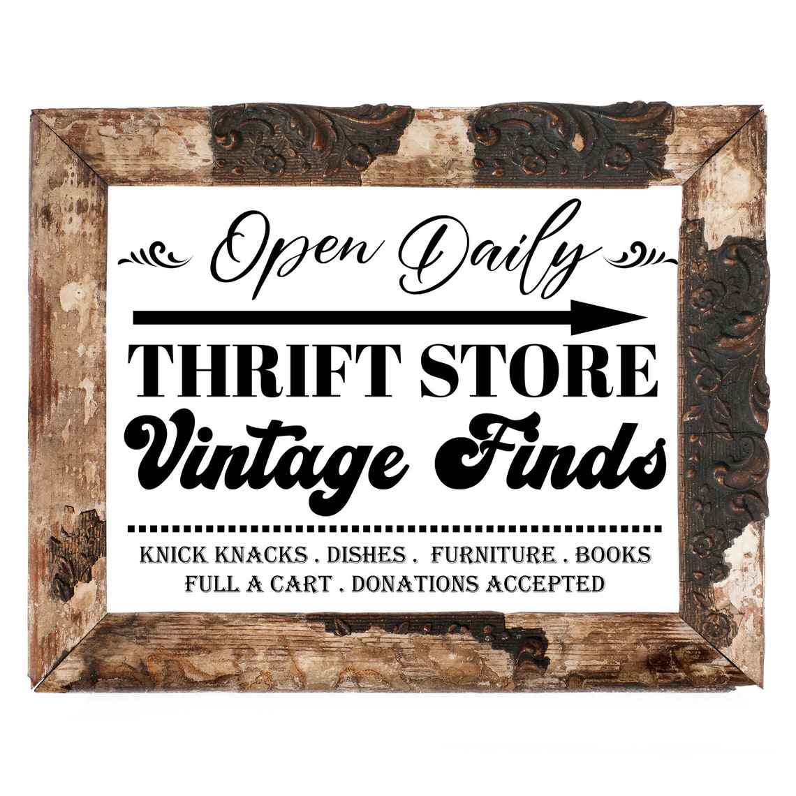 Thrift Store Vintage Finds PNG JPEG Digital Download Printable - Etsy