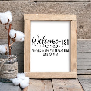 Welcome Sign Printable Wall Art | Farmhouse Entryway Decor | Instant ...