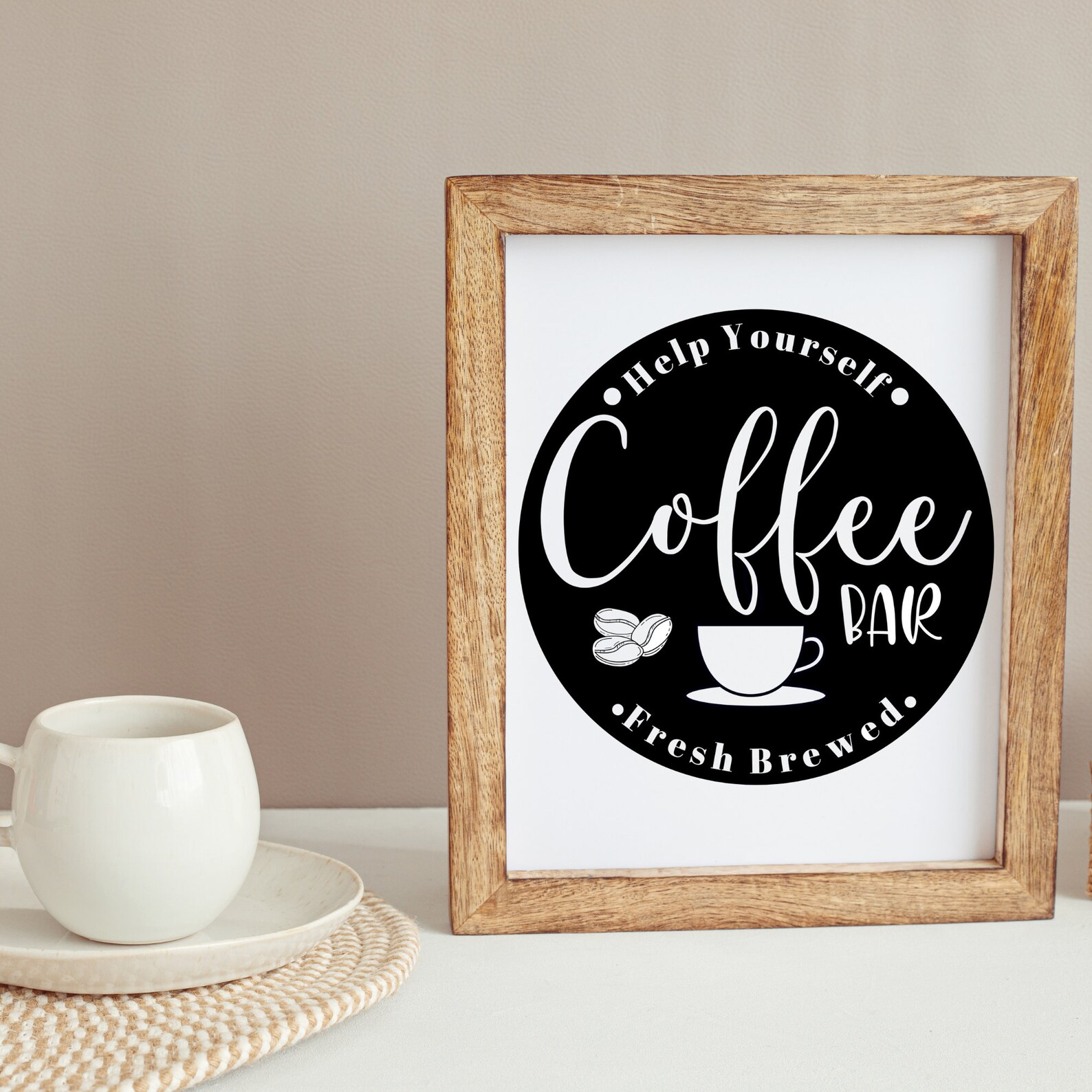 Coffee Bar Printable Graphic PNG JPEG Digital Download - Etsy