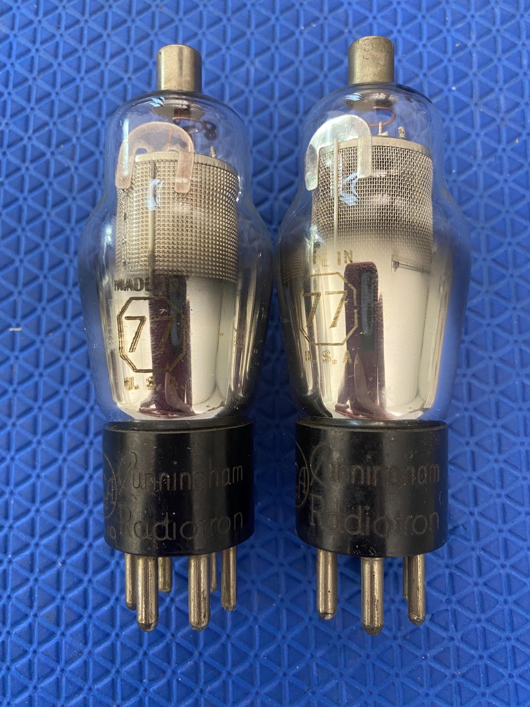 2 Us-made Number / Type 77 #77 Vacuum Tubes Valves Mesh Plate Variety ...