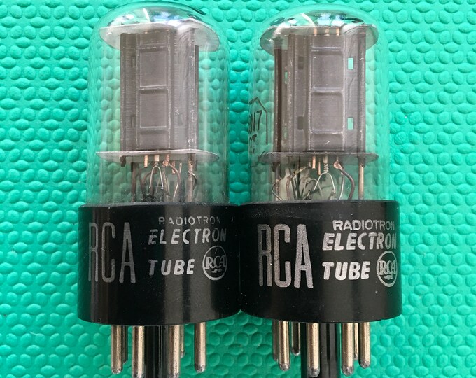 Matched Pair RCA 6SN7 6SN7GT Vacuum Tubes Valves Black Plate - Etsy