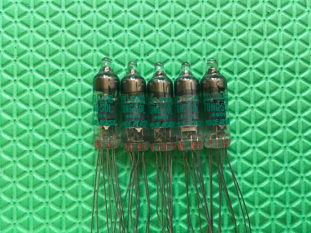 5 Tung-sol JTL-6206 6206 Vacuum Tubes Valves Milspec NOS NIB Lot of Five - Etsy