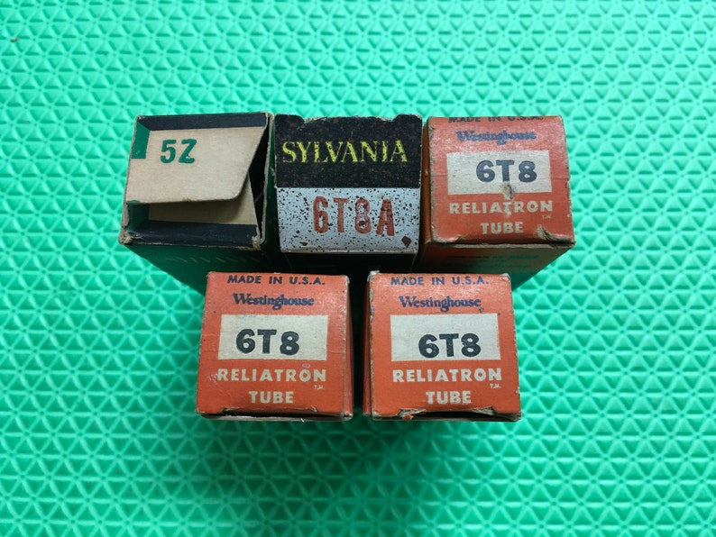 5 Us-made 6T8 6T8A Vacuum Tubes Valves NOS NIB Lot of Five - Etsy Australia