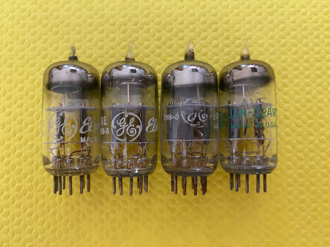 4 General Electric GE 12AV7 Vacuum Tubes NOS NIB Lot of Four - Etsy