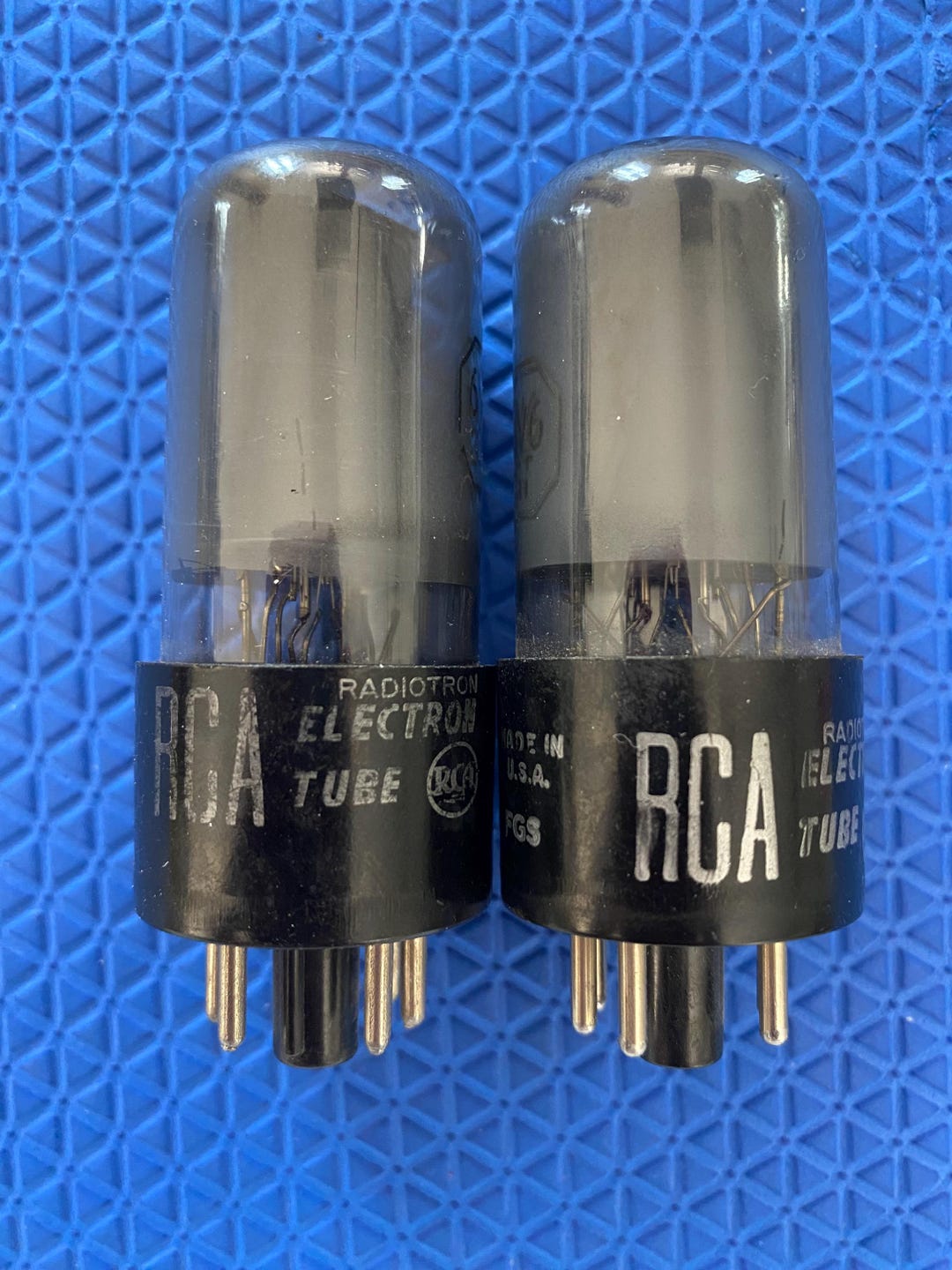Matched Pair RCA 6V6 6V6GT Gray Glass Vacuum Tubes Valves - Etsy
