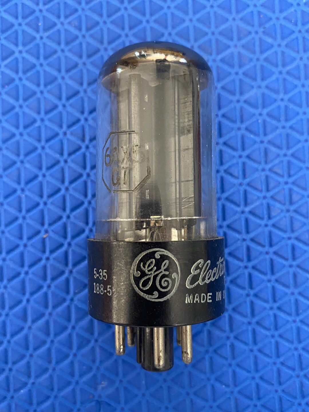 General Electric GE 6AX5 6AX5GT Black Plate Vacuum Tube Valve Rectifier ...