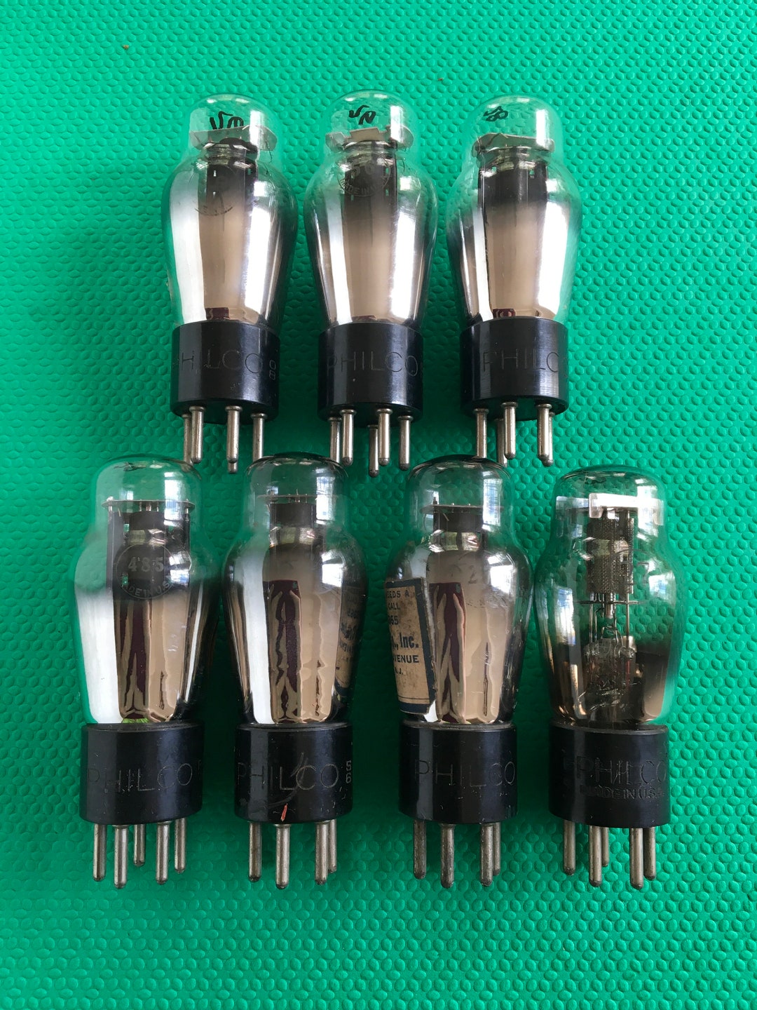 7 Philco Number Type 27 27 Vacuum Tubes Valves Engraved Bases - Etsy