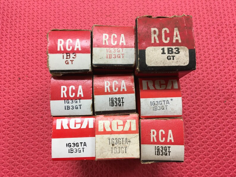 9 RCA 1B3 1B3GT 1G3 1G3GT Vacuum Tubes Valves Rectifier NOS NIB Lot of ...
