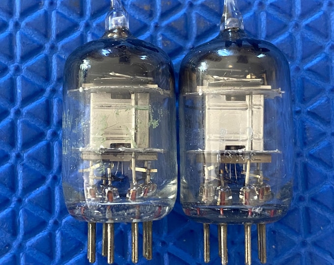 Matched Pair Sylvania 6AK5 Vacuum Tubes Steel Plate - Etsy