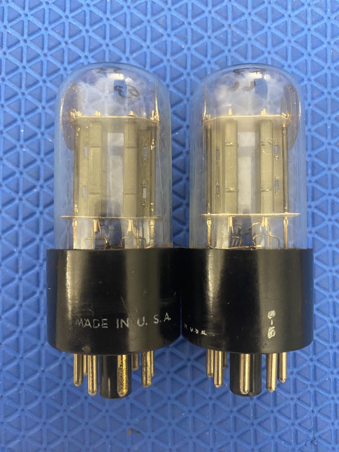 Matched Pair Tung-sol 6SN7 6SN7GT Mouse Ear Vacuum Tubes Valves Copper ...