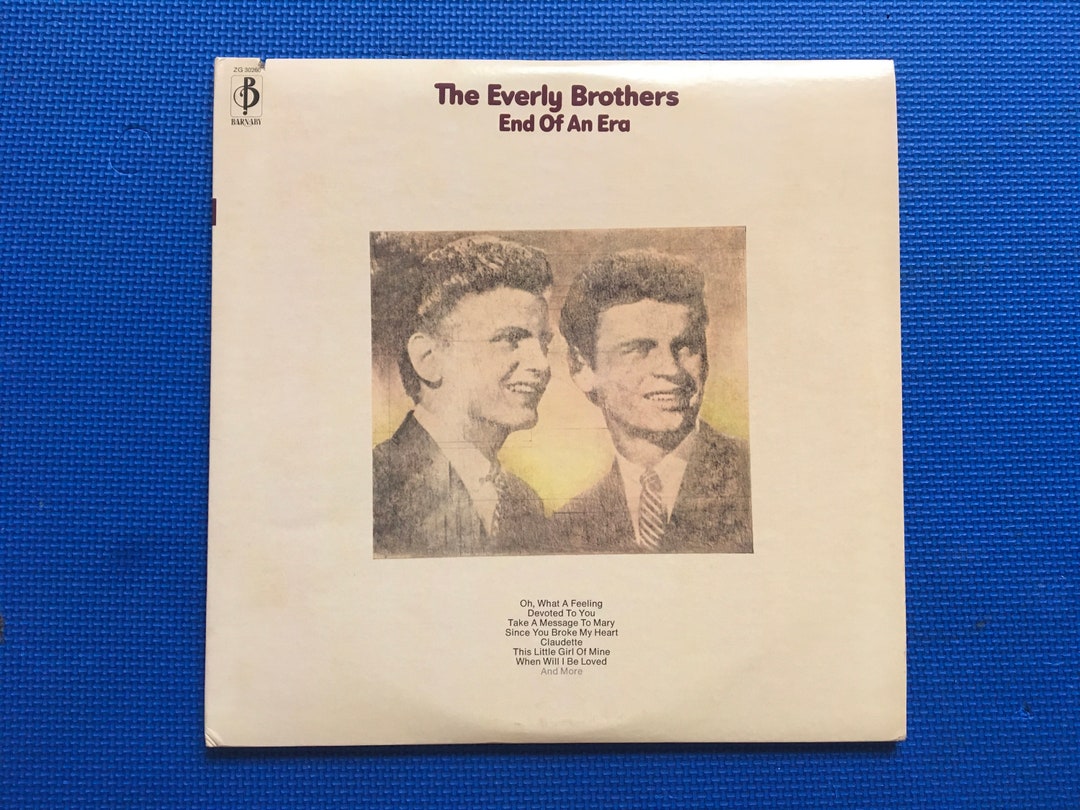 The Everly Brothers End of an Era Barnaby Records Stereo Double LP ZG ...