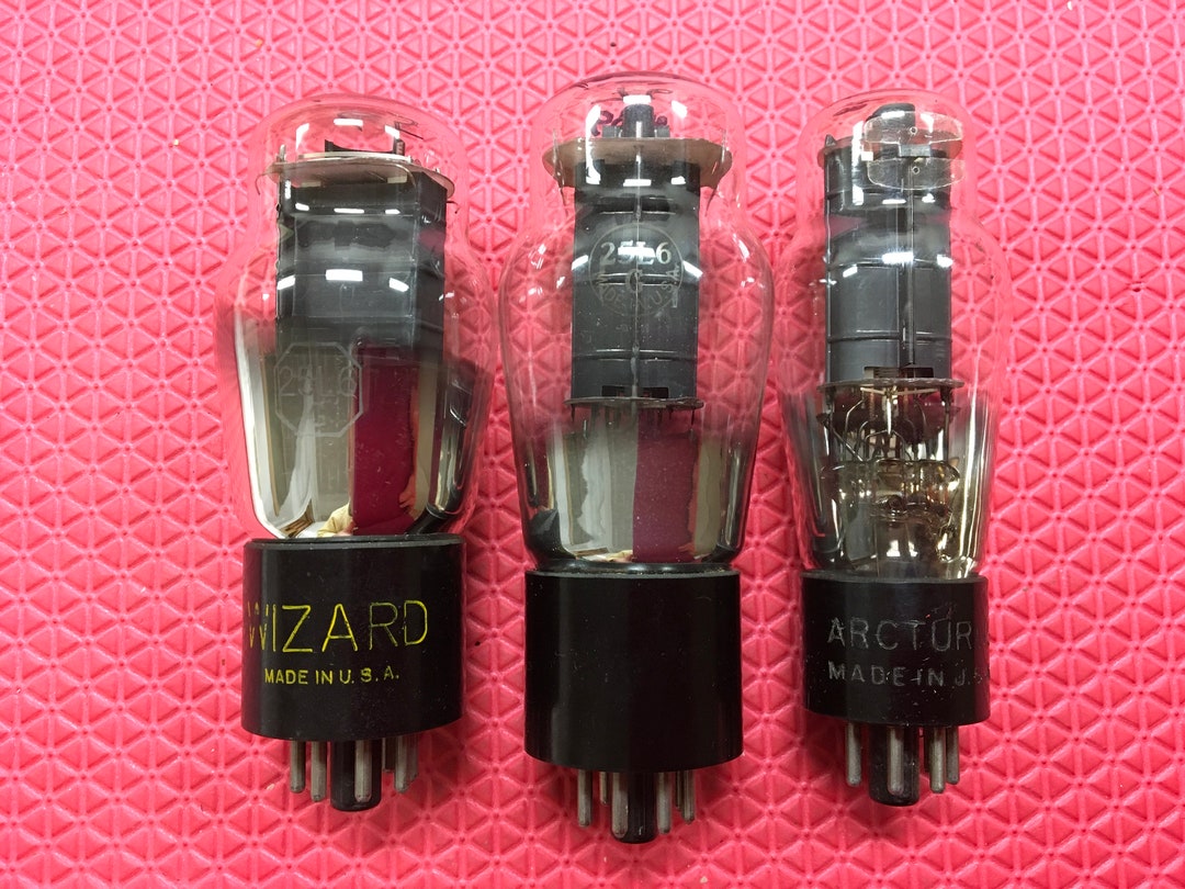 3 Us-made 25L6 25L6G Vacuum Tubes Valves Shoulder ST Bottle Lot of ...