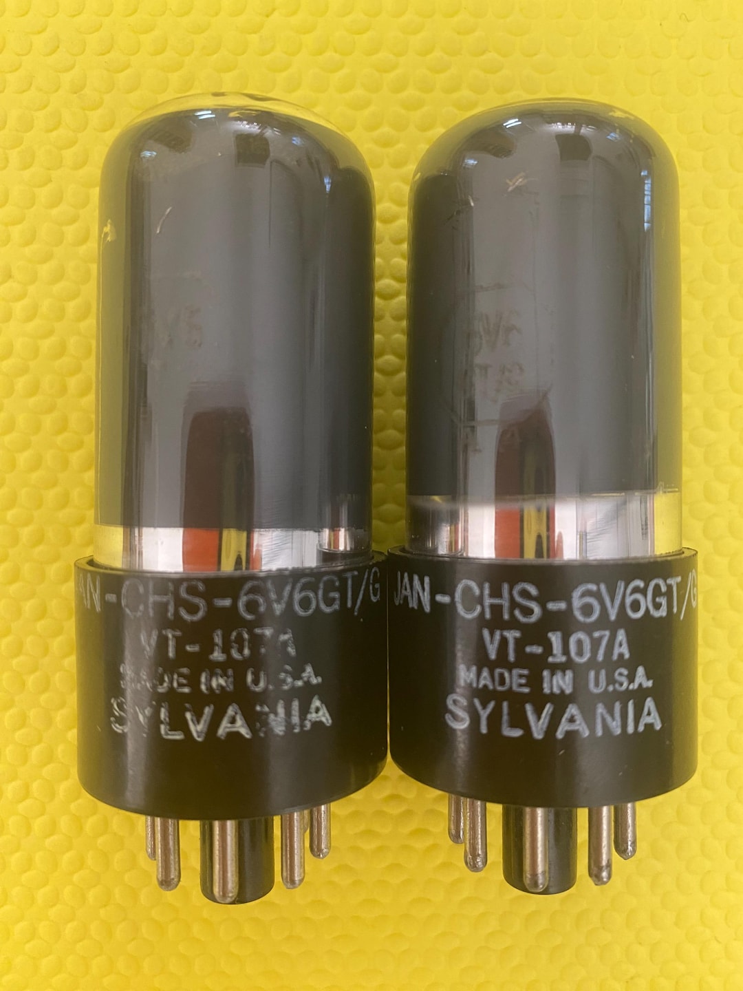 Matched Pair Sylvania 6V6 6V6GT JAN-CHS-6V6GT VT107A 6P6 6P6P Vacuum ...