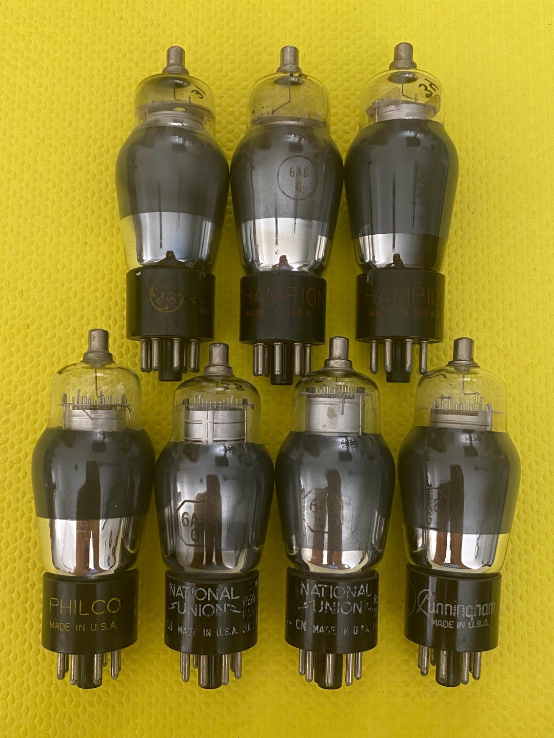 7 Us-made 6A8 6A8G Vacuum Tubes Valves Shoulder St-shape Lot of Seven ...