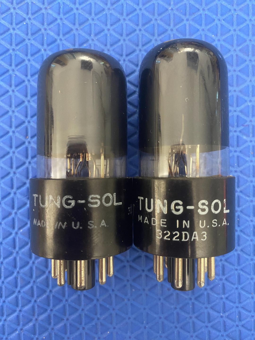 Matched Pair Tung-sol 6K6 6K6GT Vacuum Tubes Valves Black Glass Nos ...
