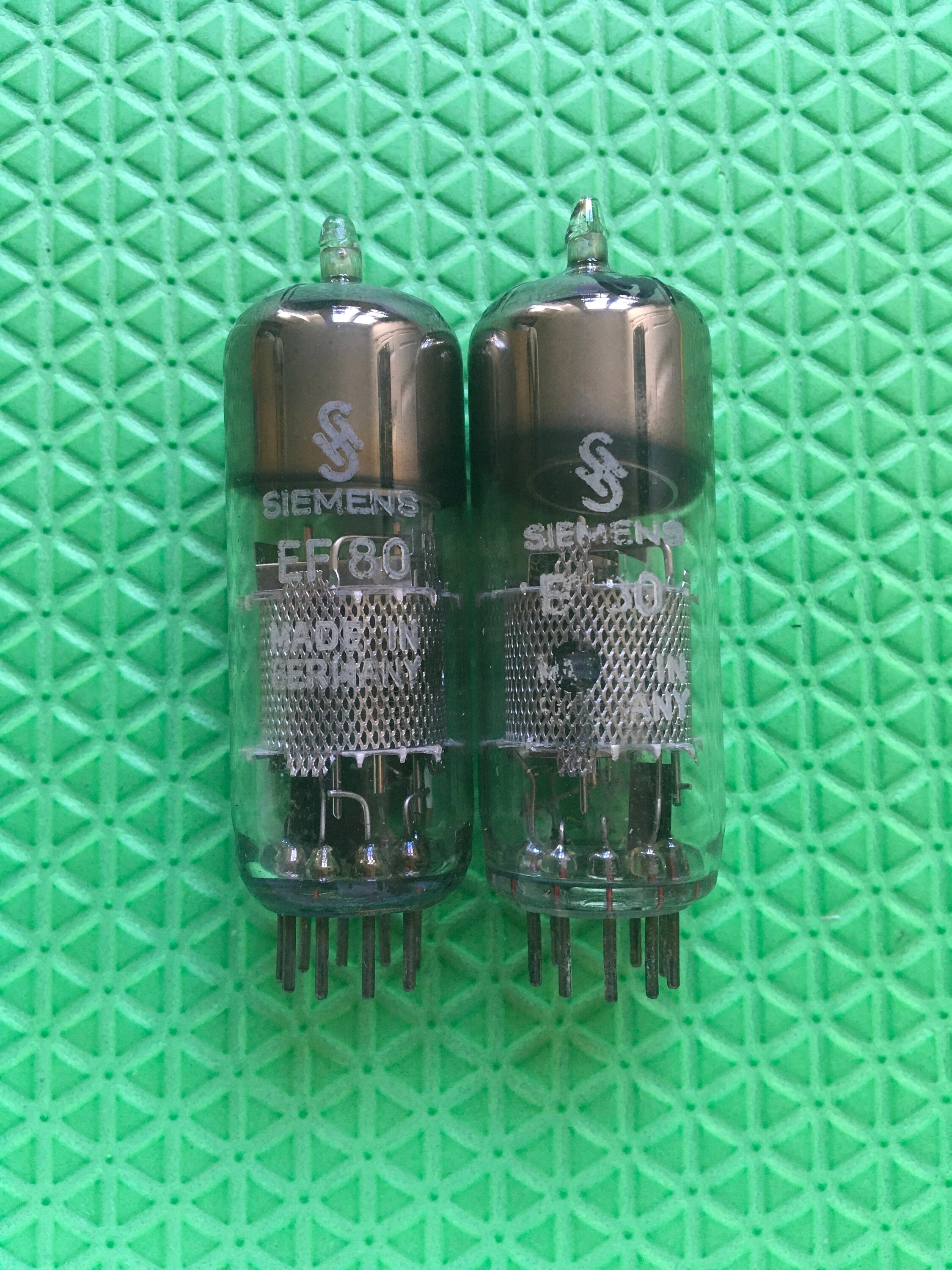 Electronics & Accessories Audio Pair Siemens EF80 6BX6 Mesh Plate Vacuum Tubes Valves NOS ...