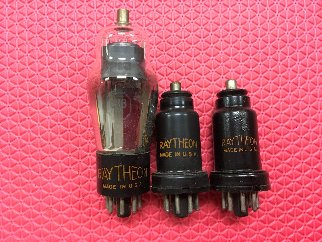 3 Raytheon 6B8 6B8G Vacuum Tubes Valves NOS NIB Lot of Three - Etsy