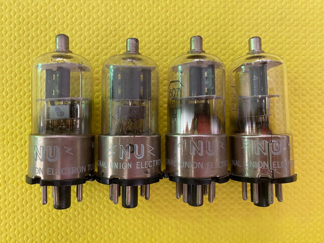 4 National Union NU 6Q7 6Q7GT Vacuum Tubes Valves NOS NIB Lot of Four ...
