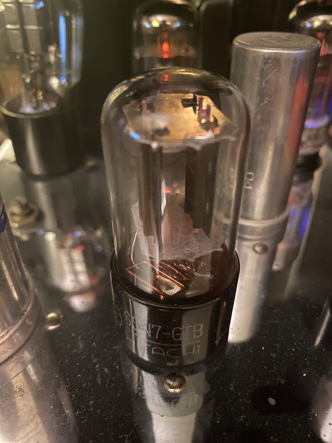 Hitachi 6SN7 6SN7GTB Vacuum Tube Valve Copper Support Rods Nos-testing ...