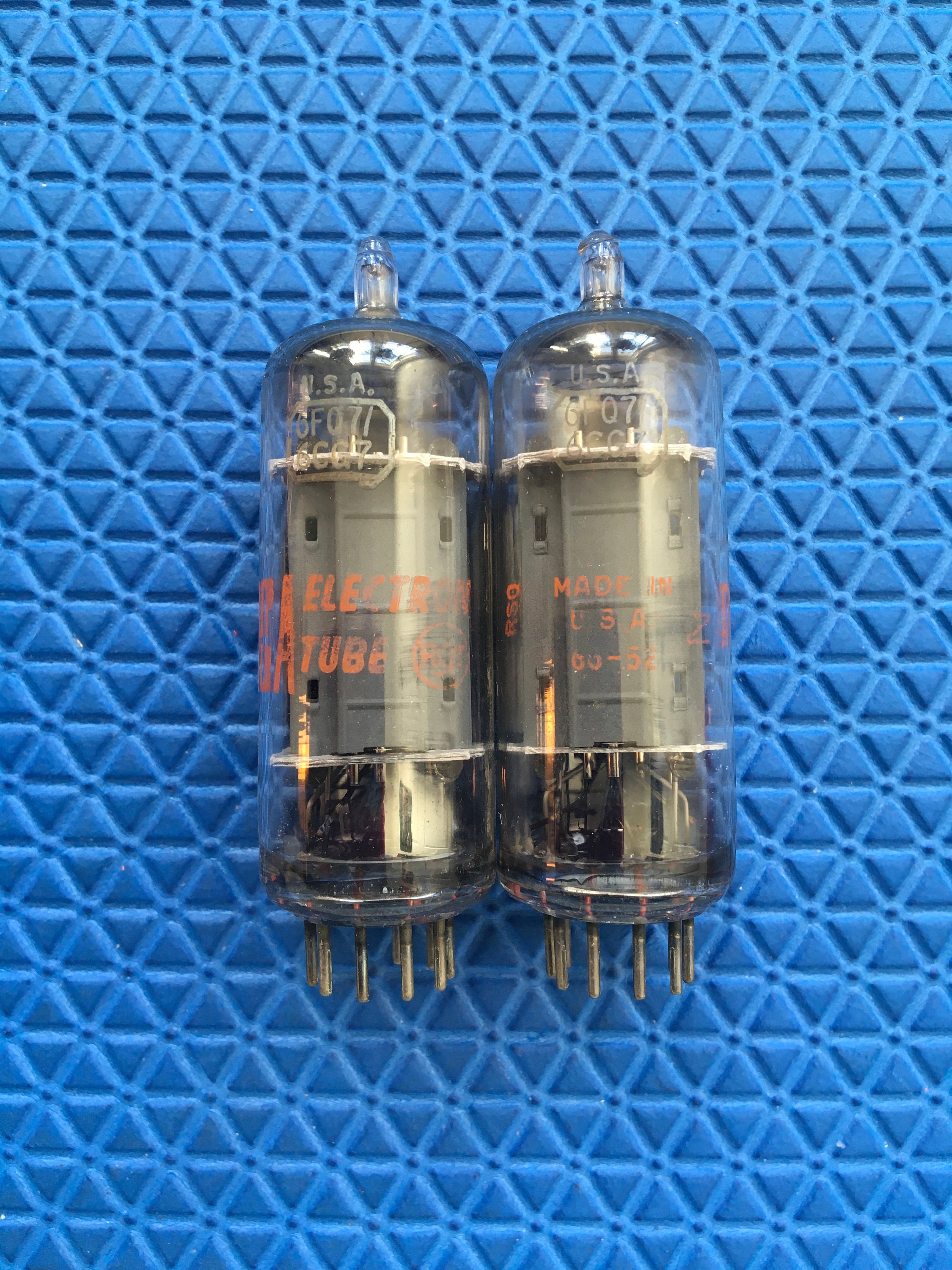 Stereos & Home Audio Matched Pair RCA 6CG7 6FQ7 Vacuum Tubes Valves ...
