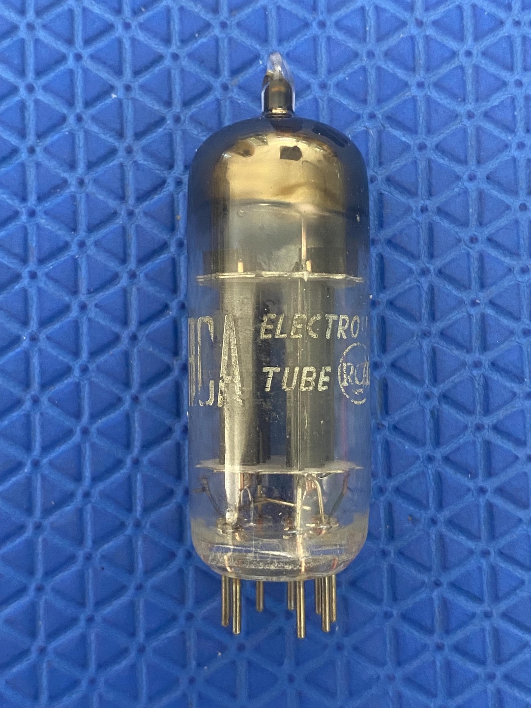 RCA 12BH7 12BH7A Vacuum Tube Valve Black Plate Copper Support Rods NOS ...