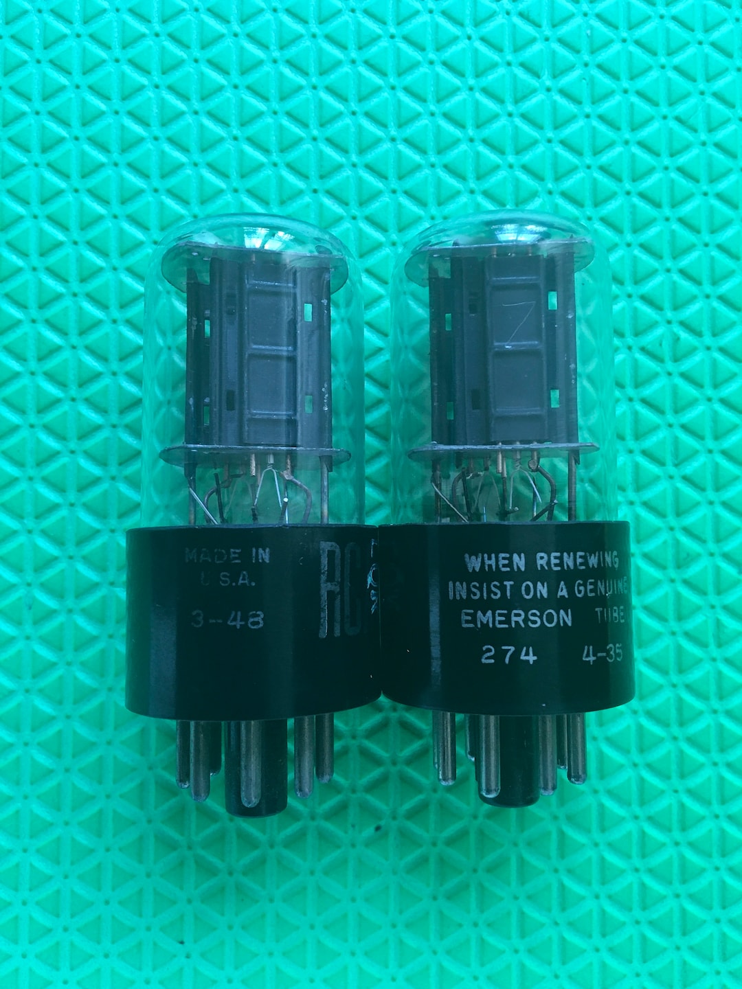 Matched Pair RCA 12SN7 12SN7GT Vacuum Tubes Valves - Etsy