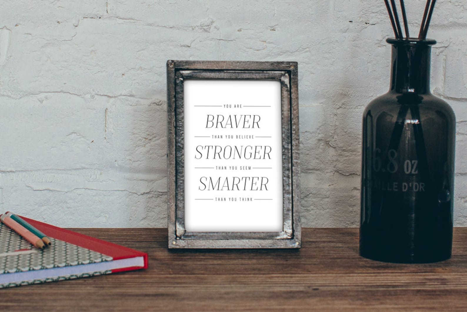 You Are Braver Than You Believe, Wall Art, A2, A3, A4, 8x10, Instant ...