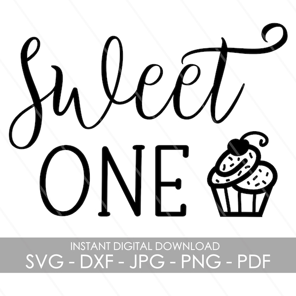 Sweet One Svg - Etsy