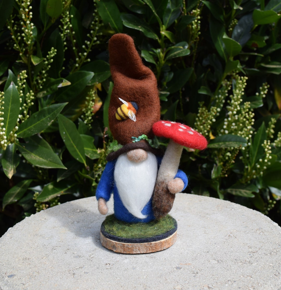 Wool Gnome, Wool Tomte, Felted Gnome, Felt Forest Man, Wool Sculpture ...