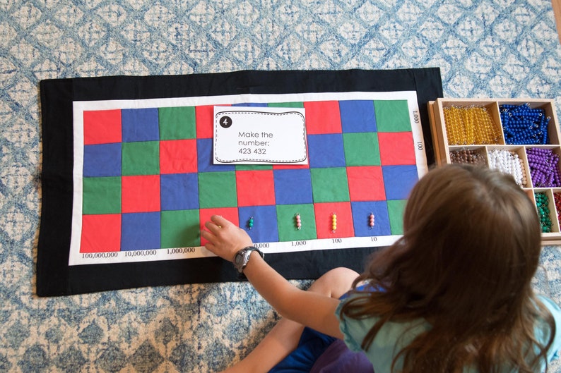 Montessori Multiplication Checkerboard Mat - Etsy