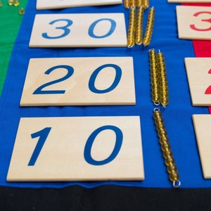 Montessori Math Montessori 45-layout Mat Montessori Golden | Etsy