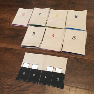 Montessori Elementary Grammar Box, Filling Envelope Set, Command Box ...