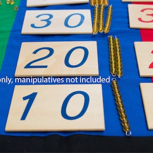 Montessori Math, Montessori 45-layout Mat, Montessori Golden Bead ...