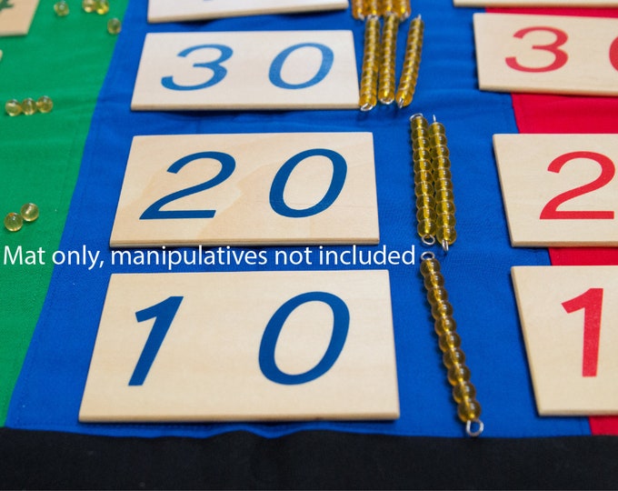 Montessori Math, Montessori 45-layout Mat, Montessori Golden Bead ...