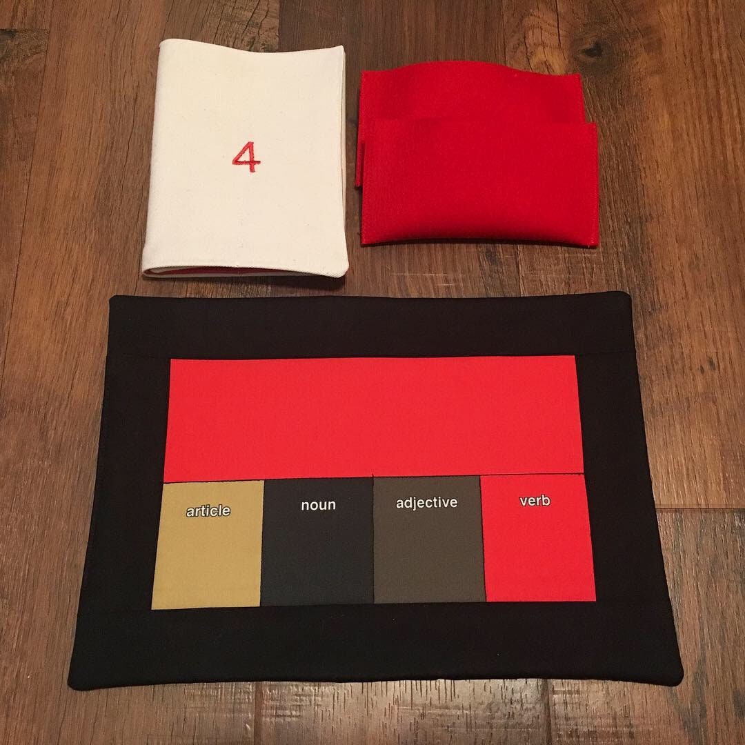 Montessori Grammar Box Mats Montessori Materials Montessori - Etsy