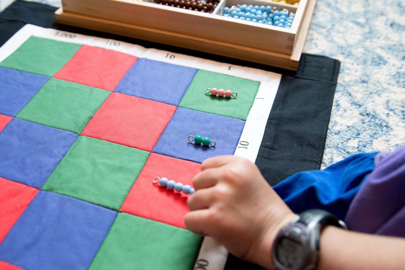 Montessori Multiplication Checkerboard Mat - Etsy