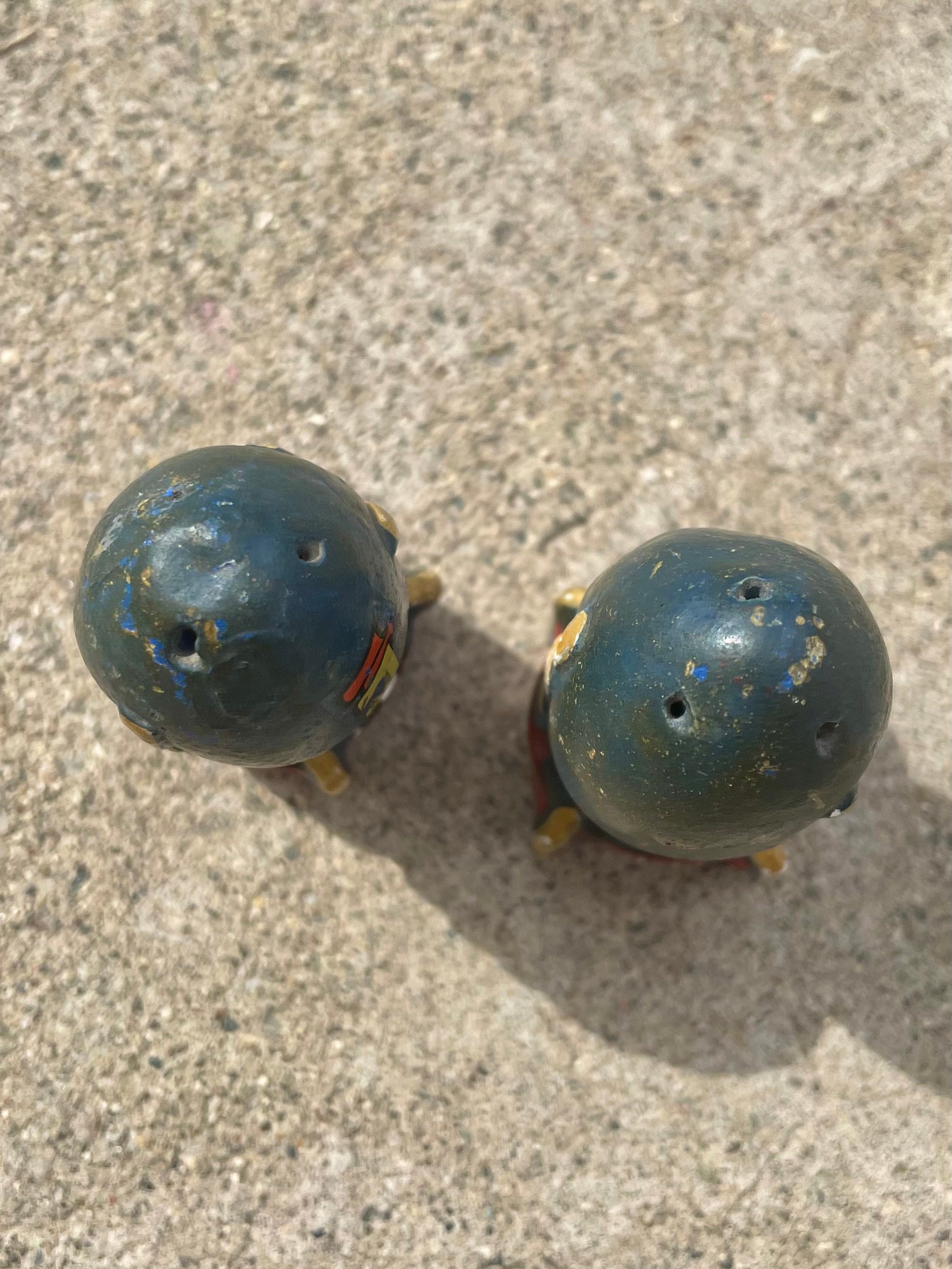 Vintage 1940s WWII Victory V Morse Code Chalkware Salt and Pepper ...