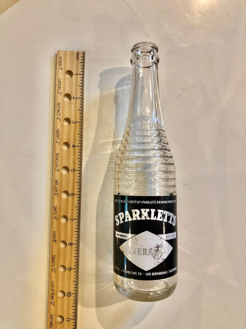 Rare Vintage 1940 Sparkletts Drinking Water Bottle San Bernardino CA - Etsy
